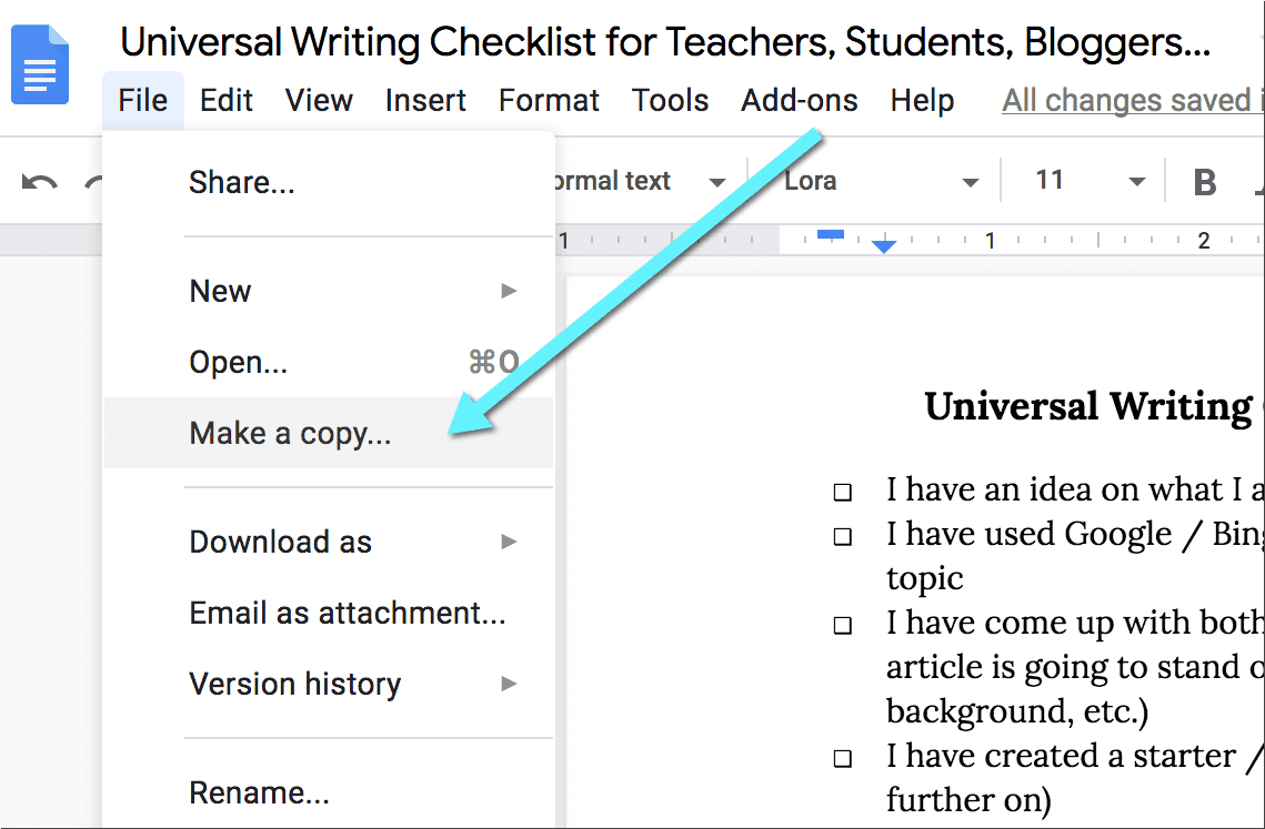 Writing Checklist How To Create And Use One Free Template How To NOW