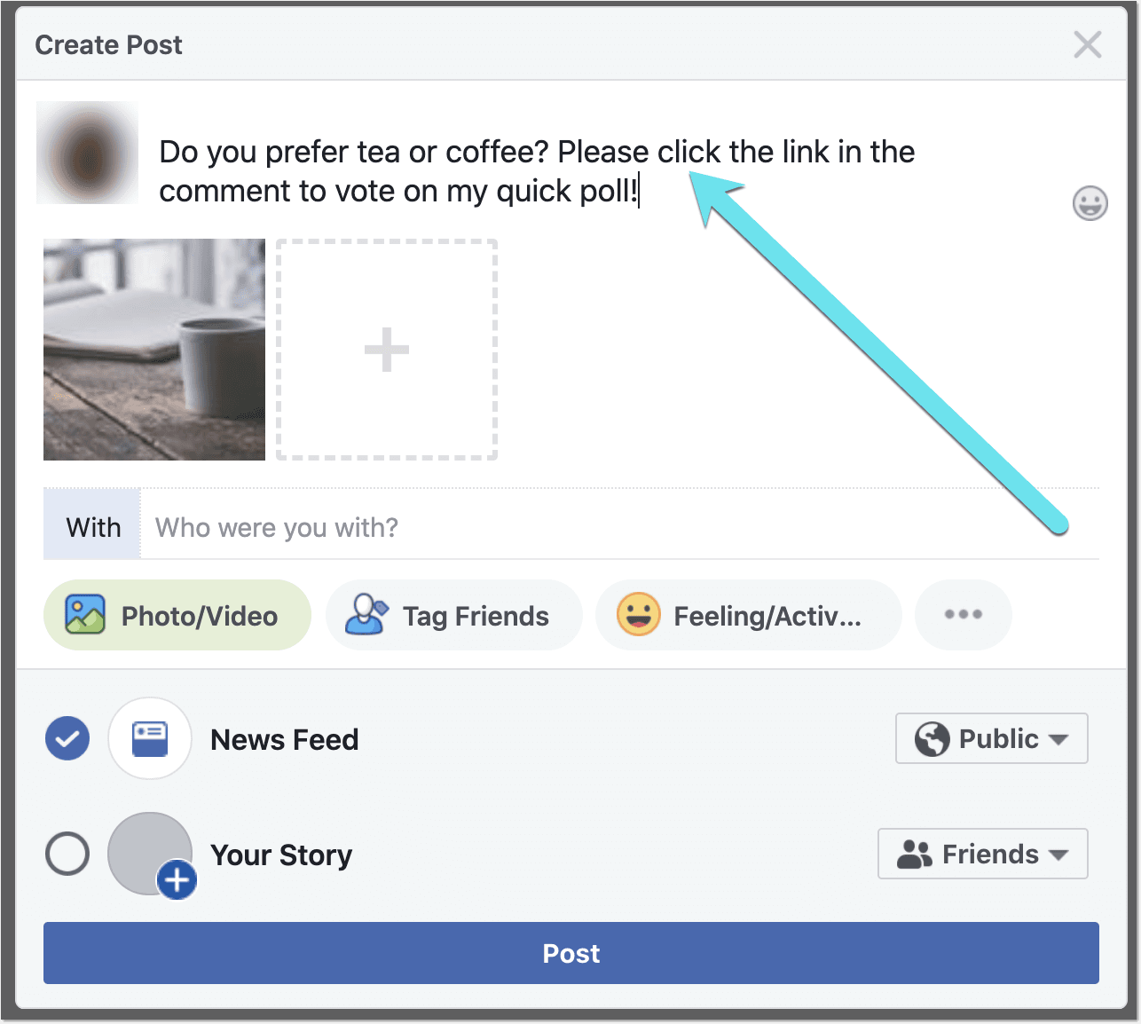 How To Create A Poll On Facebook Blessing Techs